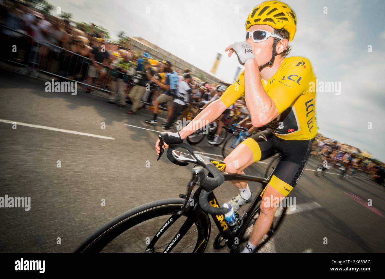 Team Sky's Geraint Thomas during Stage 18 of the Tour de France 2018 ...