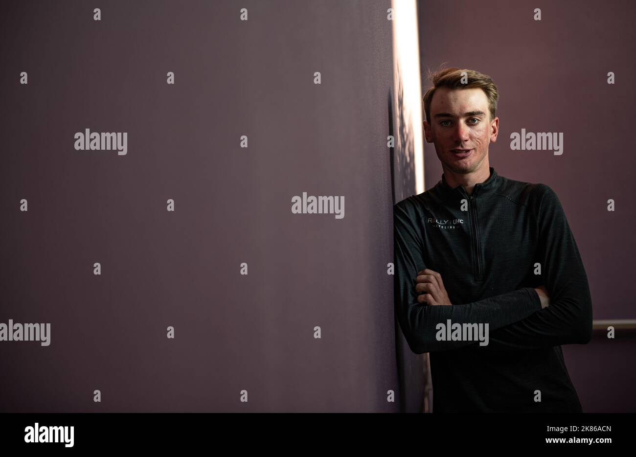 Brandon McNulty, team Rally, poses for a photo 10th edition of the Tour ...