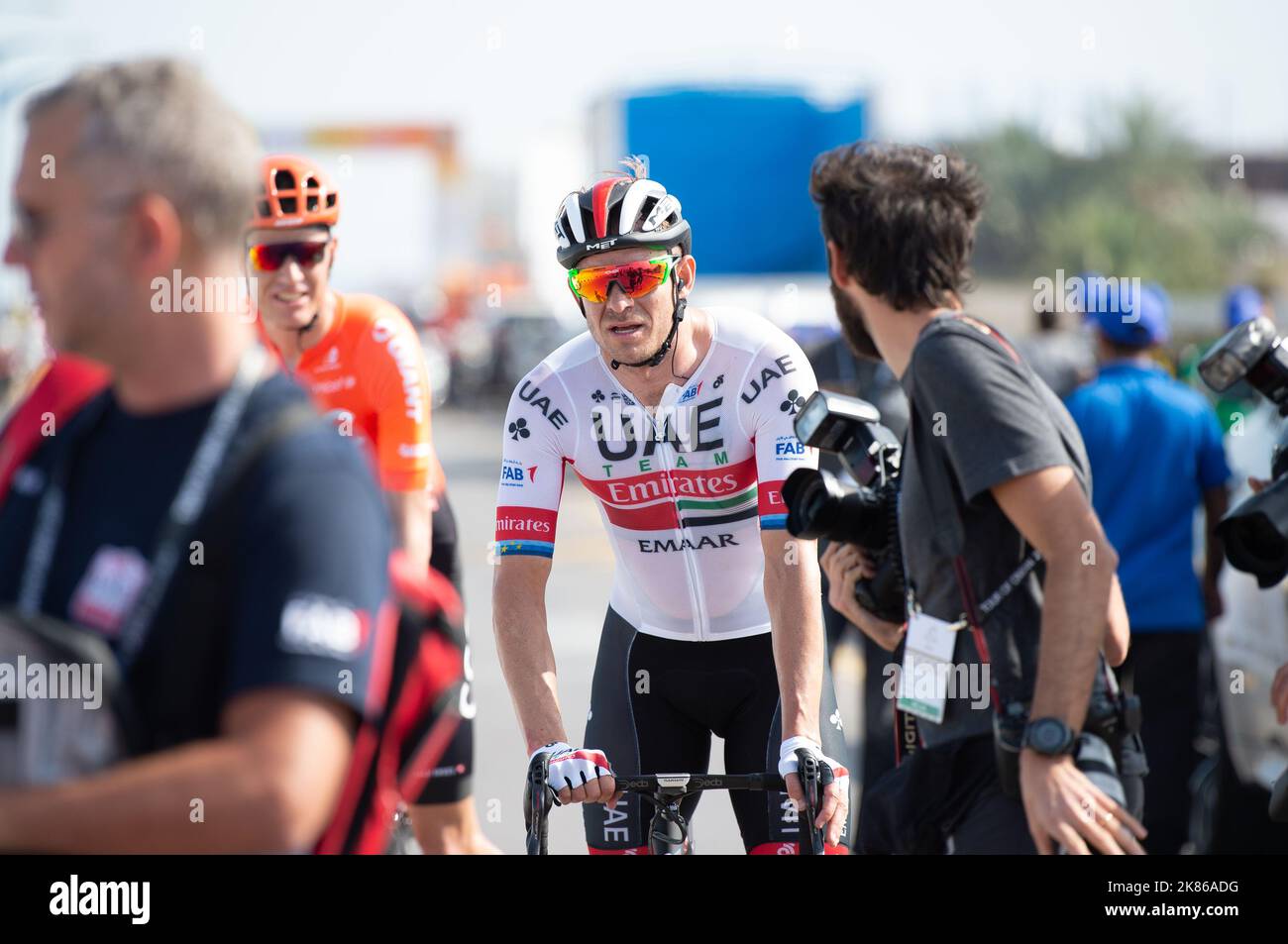 Alexander Kristoff of team UAE Emirates wins the stage in a sprint ...