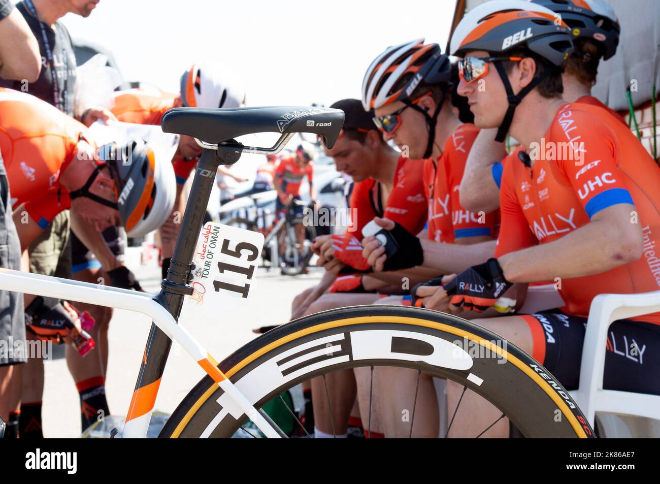 Tour of Oman Stage 1, Al Sawadi Beach to Suhar Corniche. Team Rally UHC ...