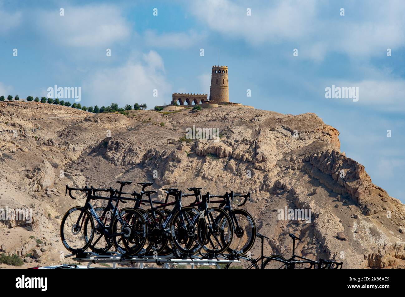 Tour of Oman Stage 1, Al Sawadi Beach to Suhar Corniche. The start of ...