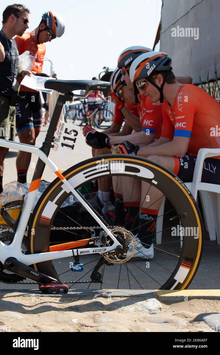 Tour of Oman Stage 1, Al Sawadi Beach to Suhar Corniche. Team Rally UHC ...