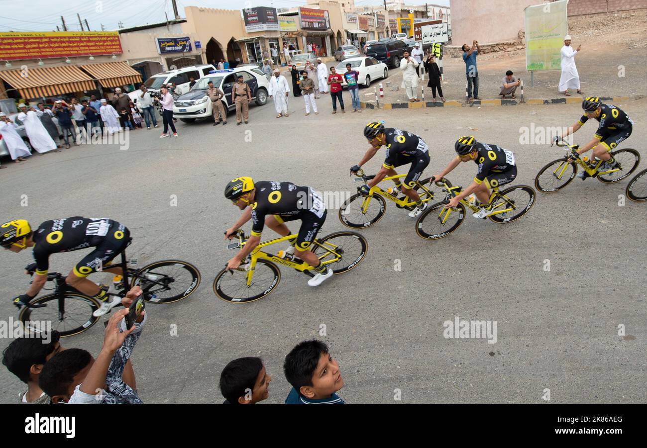 Tour of Oman Stage 1, Al Sawadi Beach to Suhar Corniche. Direct Energie ...