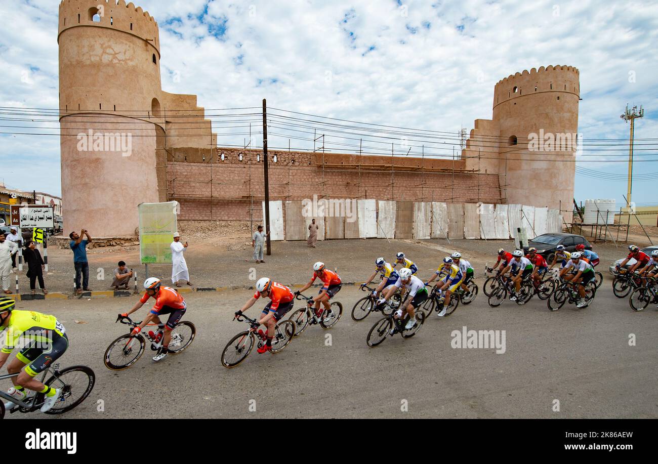 Tour of Oman Stage 1, Al Sawadi Beach to Suhar Corniche Stock Photo - Alamy