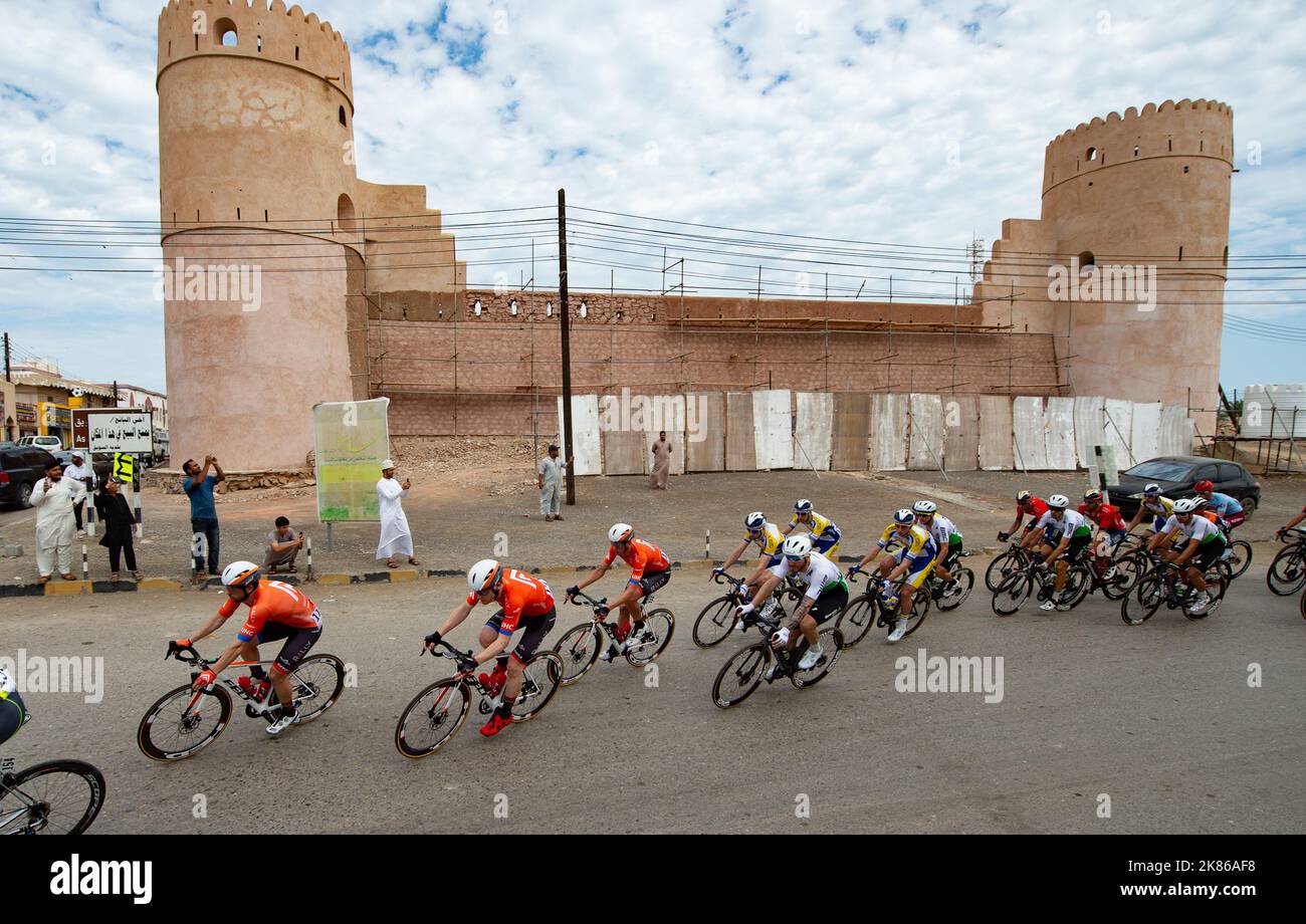 Tour of Oman Stage 1, Al Sawadi Beach to Suhar Corniche Stock Photo - Alamy