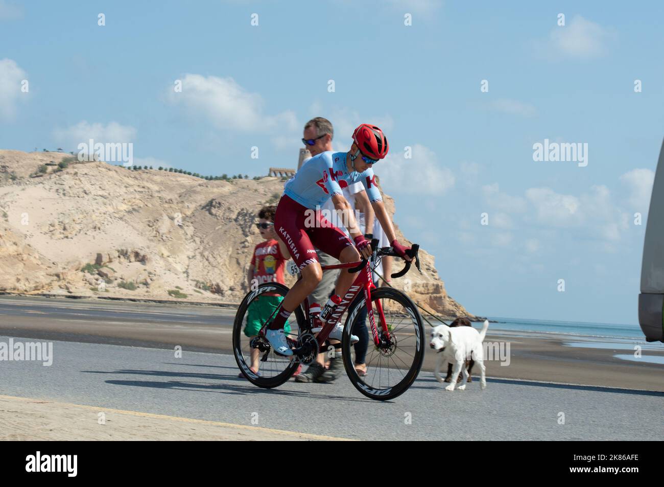 Tour of Oman Stage 1, Al Sawadi Beach to Suhar Corniche. Steff Crass ...