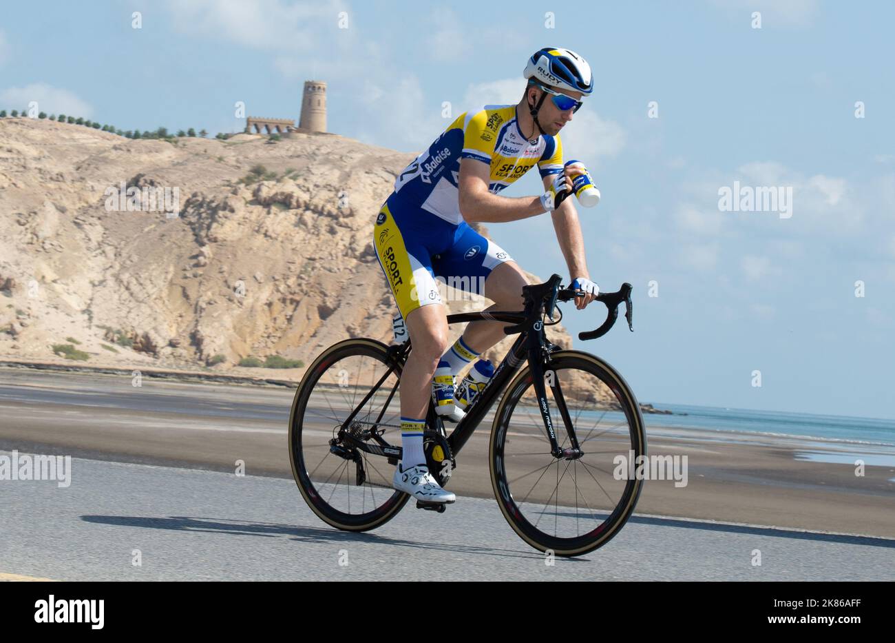 Tour of Oman Stage 1, Al Sawadi Beach to Suhar Corniche. Piet Allegeart ...