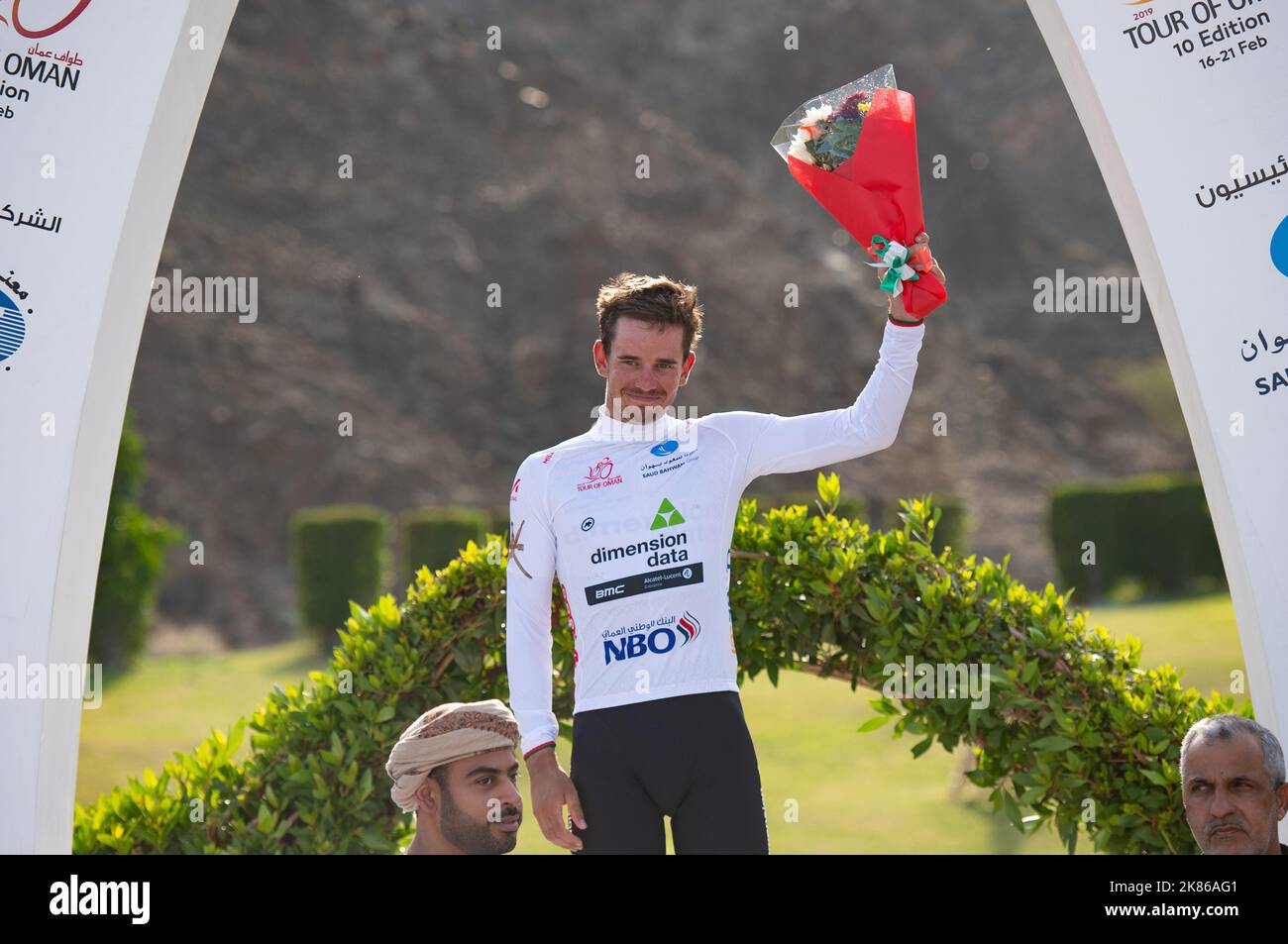 Ryan Gibbons from Dimension Data takes the overal young rider's lead ...