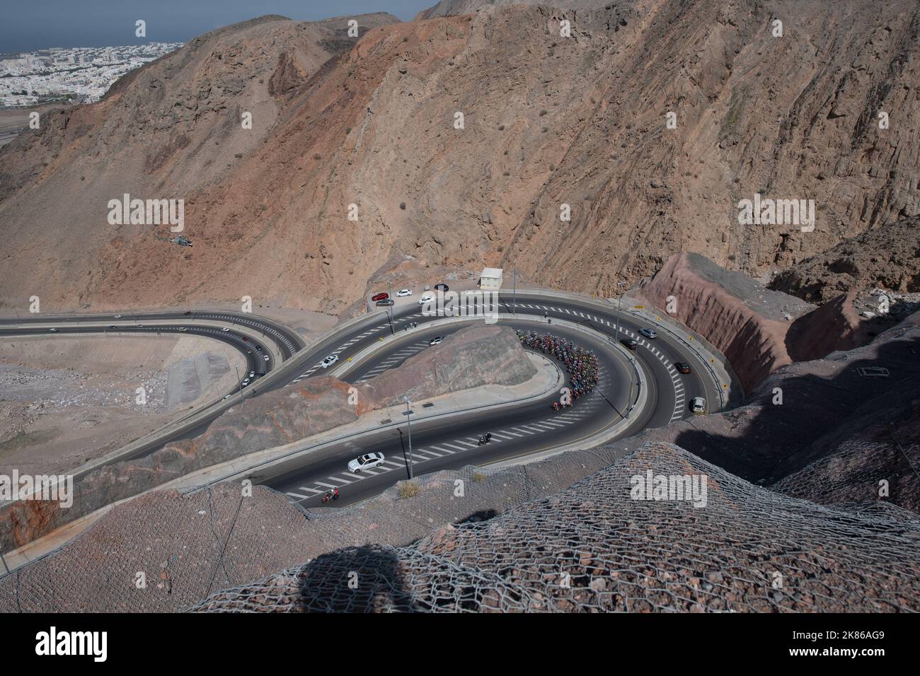 Climbing the Climb of Al Jabal Street (Bousher Al Amerat Stock Photo ...