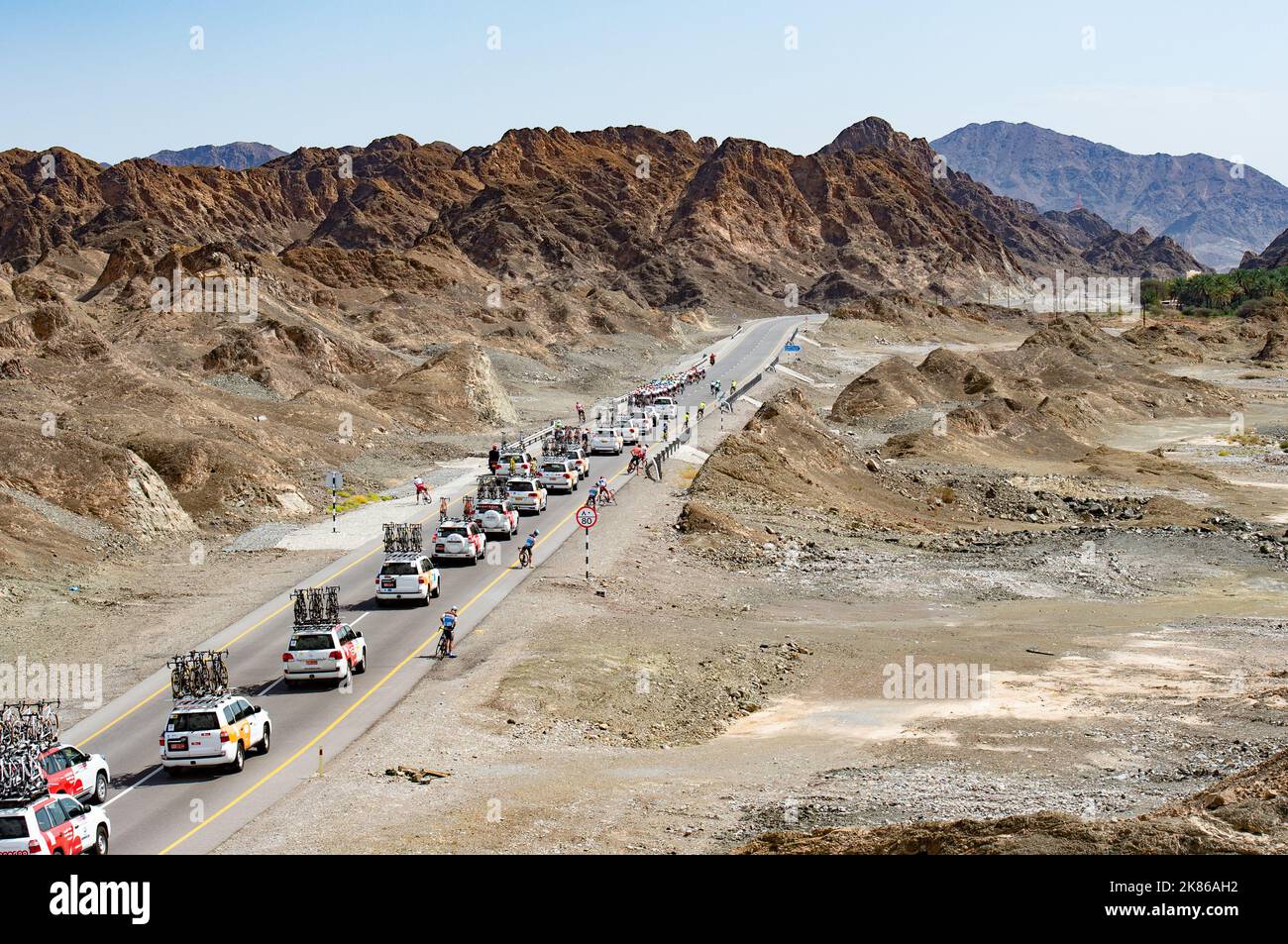 Tour of Oman Stage 2 - The Royal Cavalry of Oman to Al Bustan. The ...