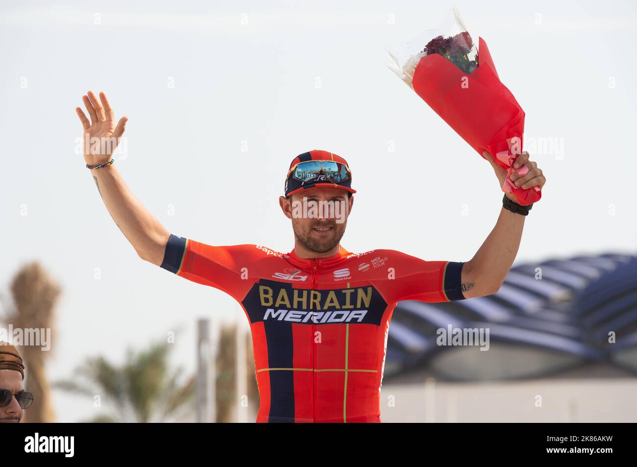 Sonny Colbrelli Bahrain Merida wins the stage in a sprint finish ...