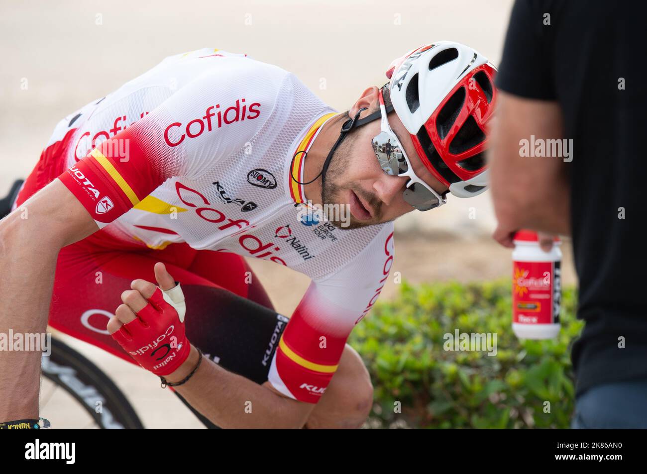 Jesus Herrada Cofidis team start of the race Stock Photo - Alamy