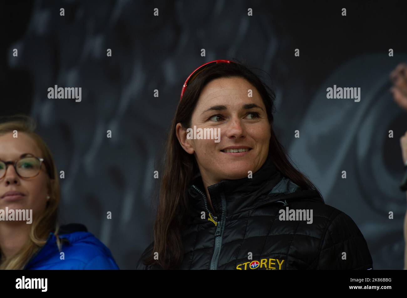 Dame Sarah Storey in the Tour de Yorkshire 2019 presentation on the in ...