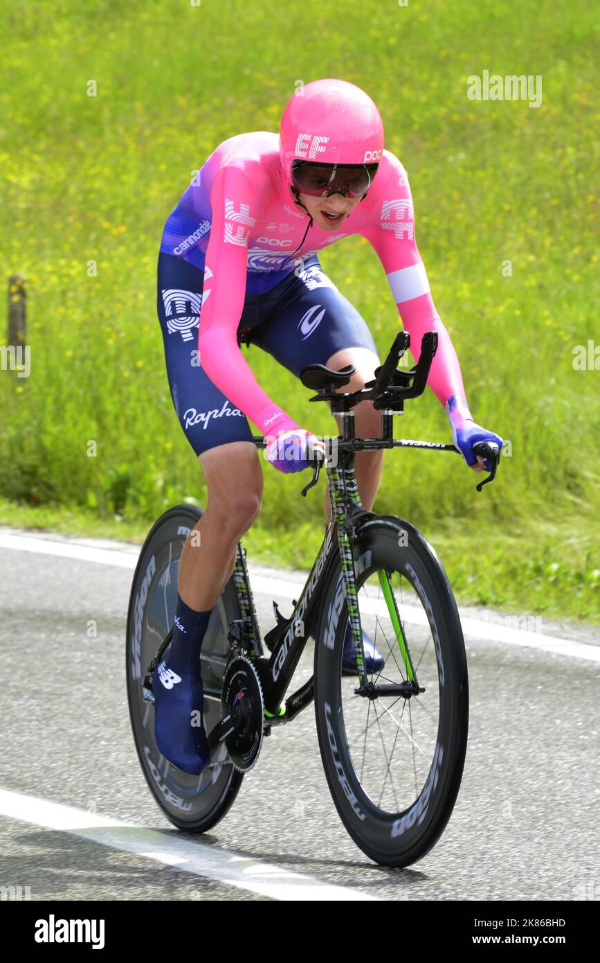 Joseph Dombrowski competes in stage 9 of the Giro d'Italia Stock Photo ...