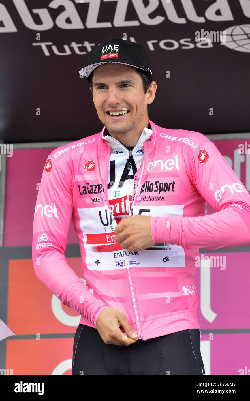 Jan Polac is the pink jersey of stage 13 of Giro d'Italia 2019 Stock ...