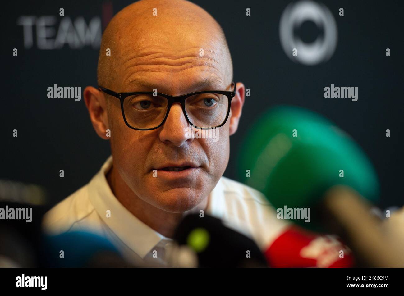 Tour de France 2019 Press Conference for Ineos Team. Team Principal Sir ...