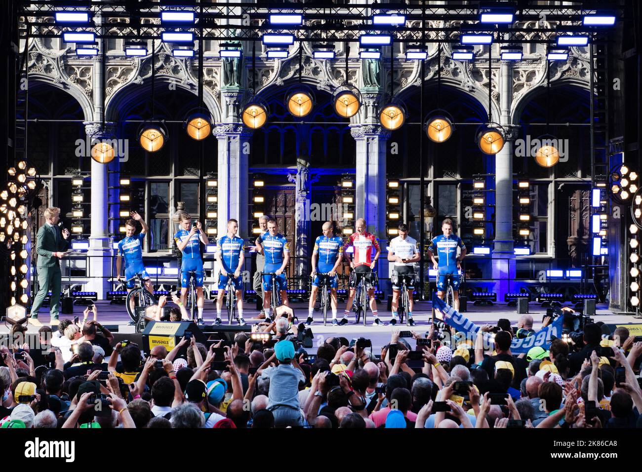 Deceuninck Quick Step Tour de France 2019 Team Presentations, Brussels ...