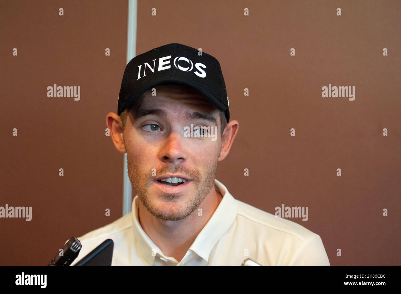 Luke Rowe Team Ineos Tour de France 2019 Press Conference for Ineos ...
