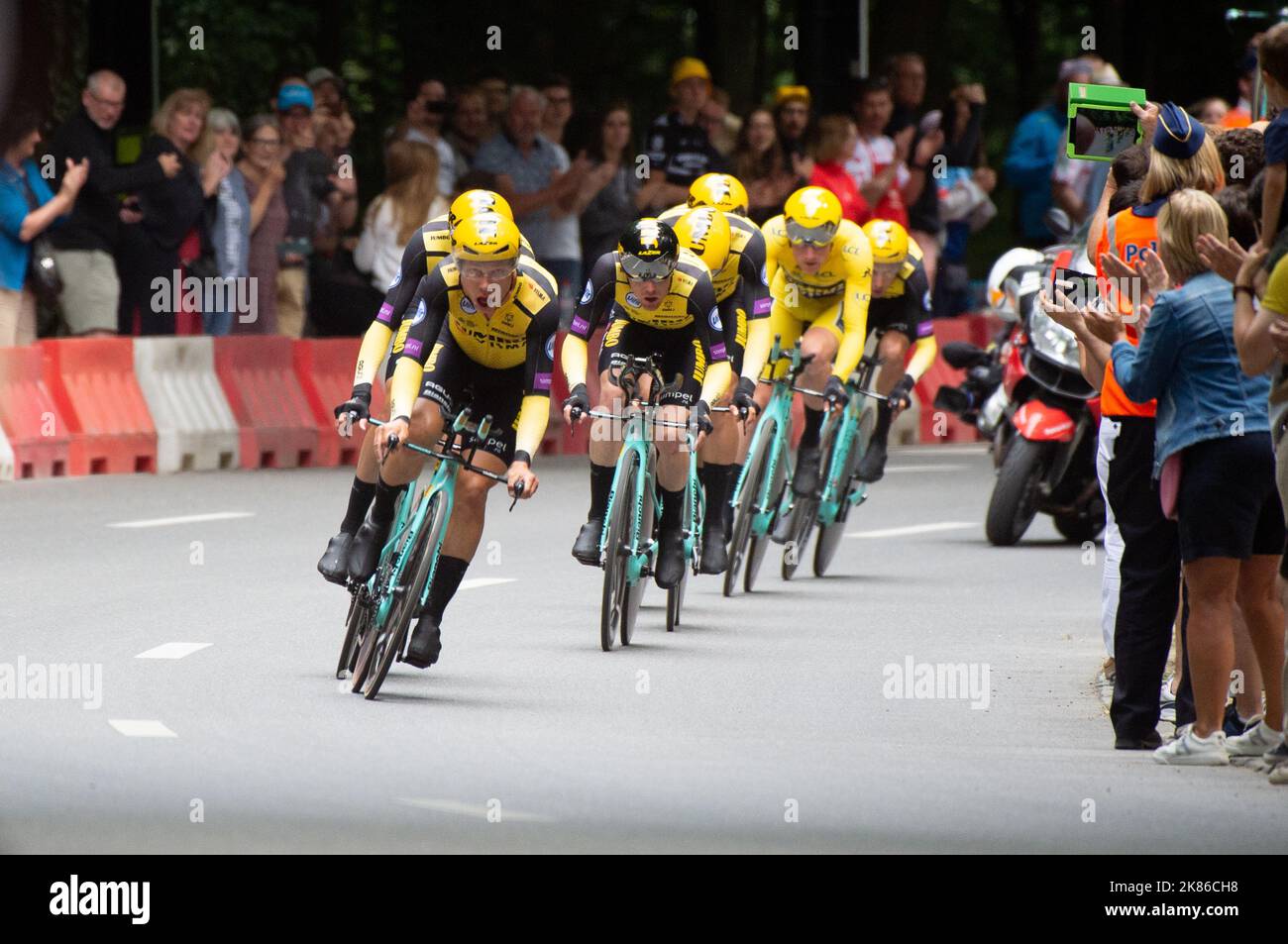Tony Martin leads the Jumbo Visma including Steven Kruijswijk, George ...