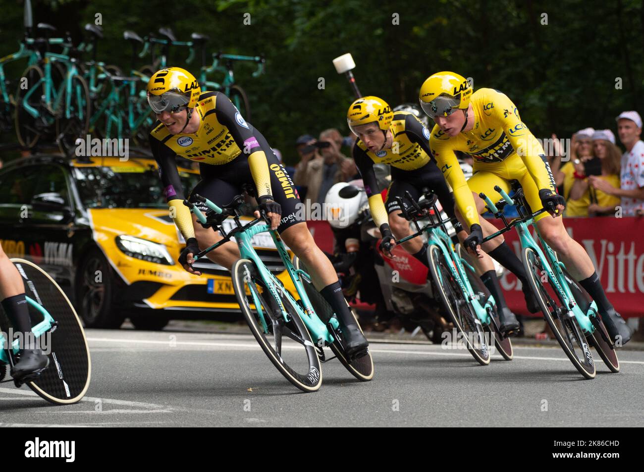 Tony Martin leads the Jumbo Visma including Steven Kruijswijk, George ...