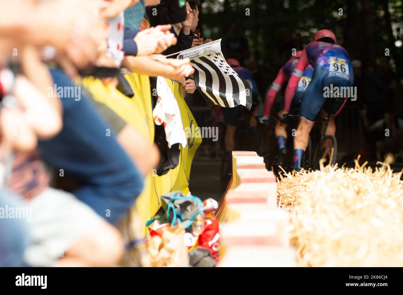Rigoberto Uran leads the EF Education first team in stage 2 of the Tour ...