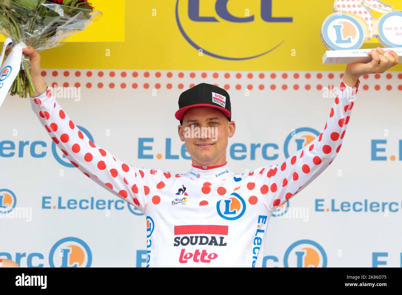 King of the Mountains jersey retained by Tim Wellens of Lotto-Soudal ...