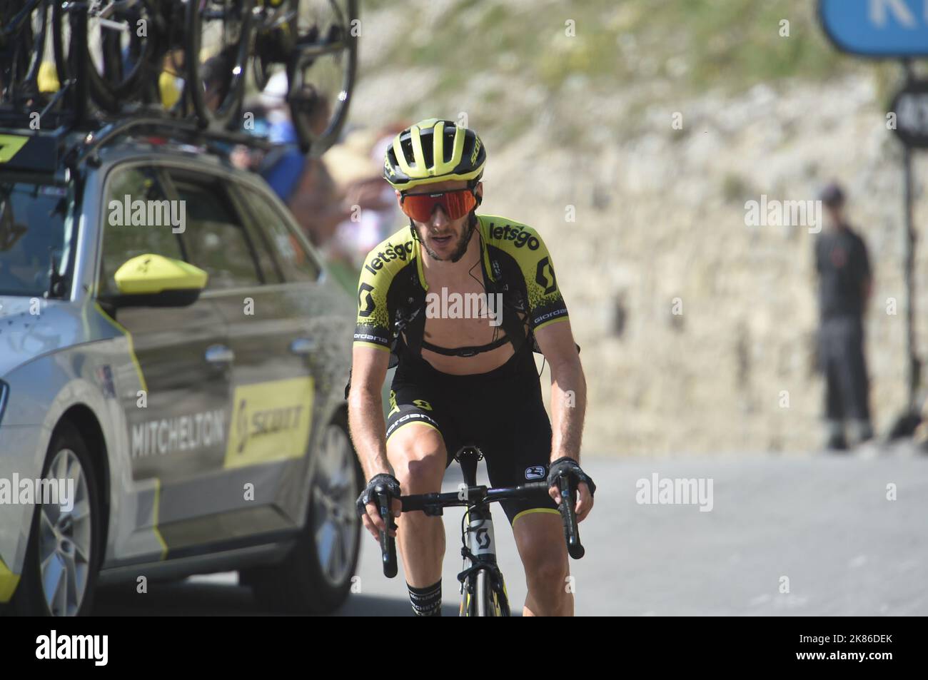 Adam Yates of Mitchelton Scott Stock Photo - Alamy