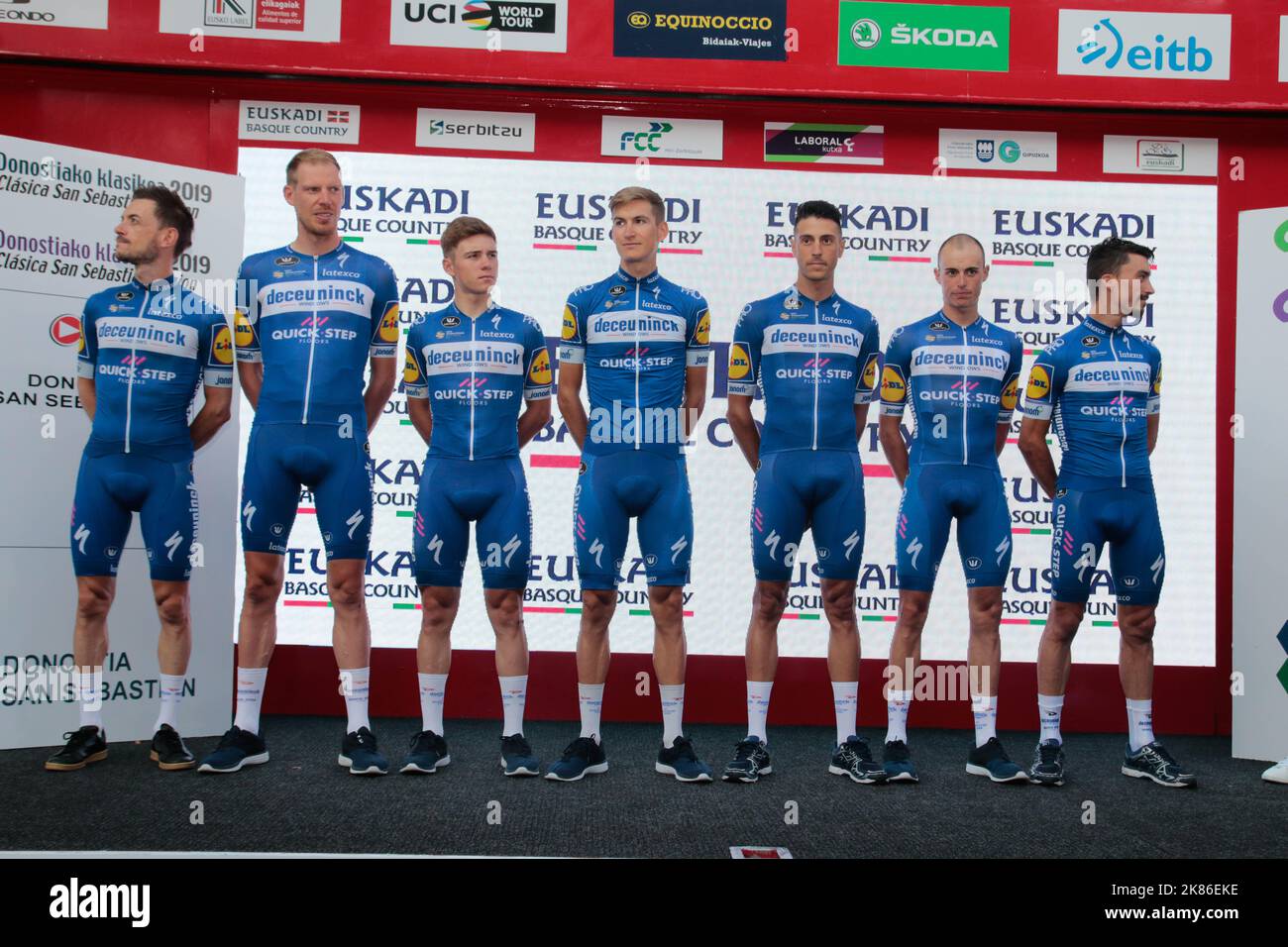 Deceuninck Quick Step Tema San Sebatian Classic 2019 Stock Photo - Alamy