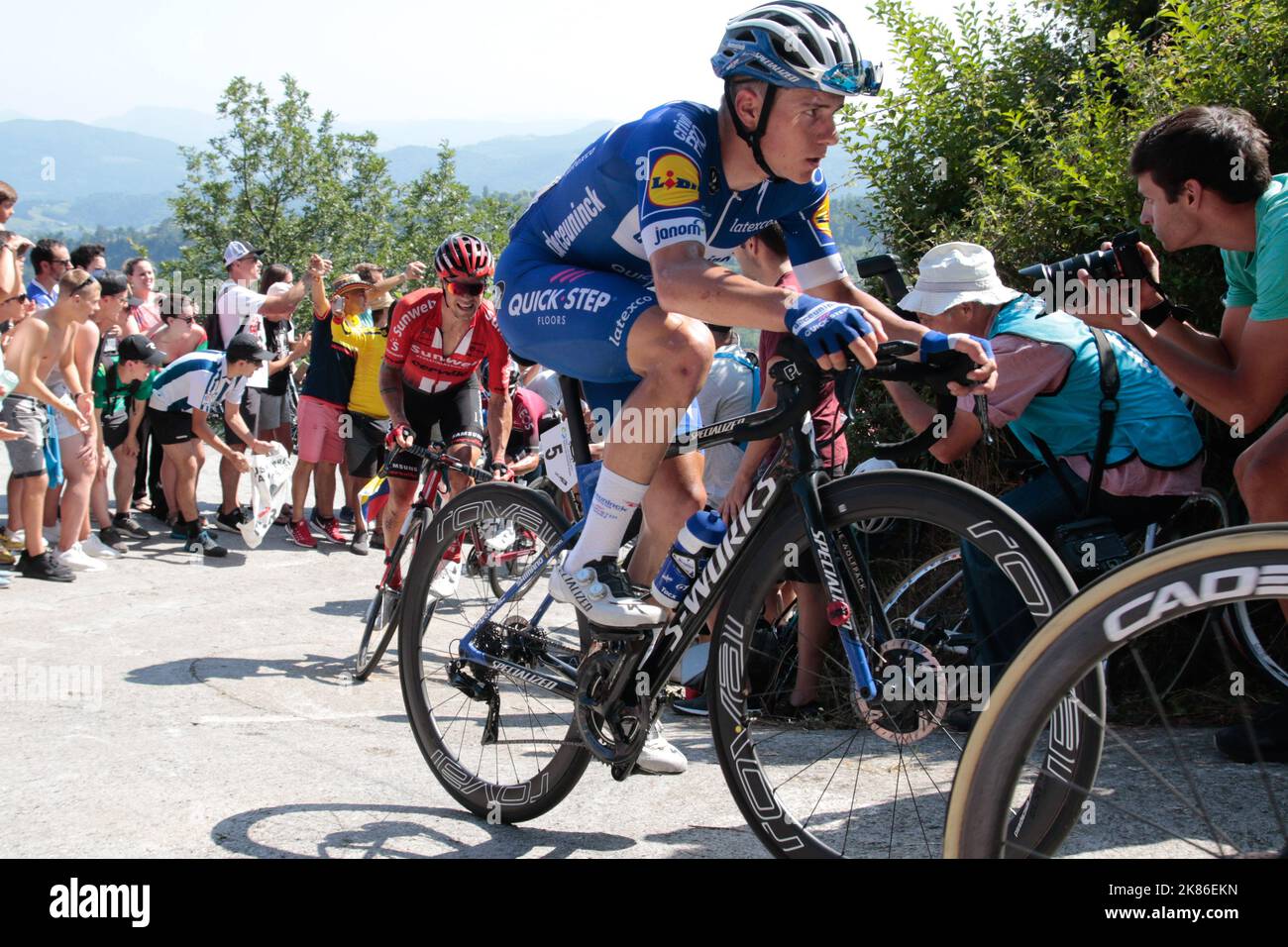 Remco Evenepoel Belgium Deceuninck Quick Step winner of the San ...