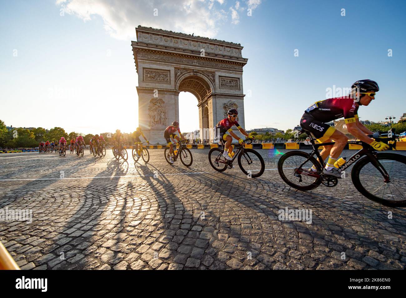 Colombia's Egan Bernal for team Ineos wins the overall classification ...