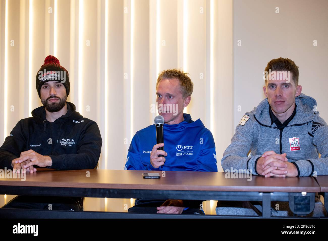 NTT Procycling team Enrico Gasparotto, Rui Costa for team UAE Emirates ...