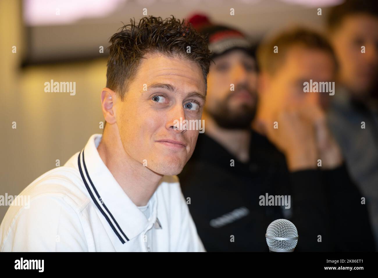 Total Direct Energie's Niki Terpstra is interviewed the day before ...