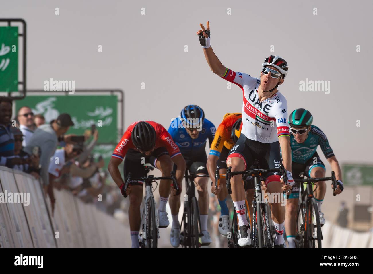 Rui Costa team UAE Emirates makes his move in the final metres of the ...