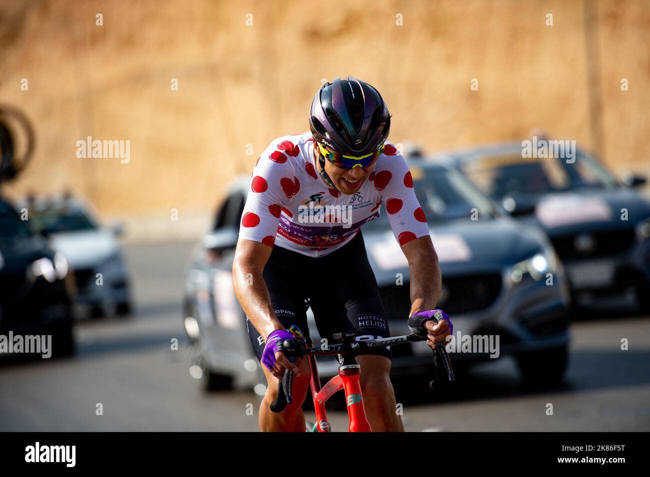 The previous day's most active rider Angel Fuentes Paniego Stock Photo ...