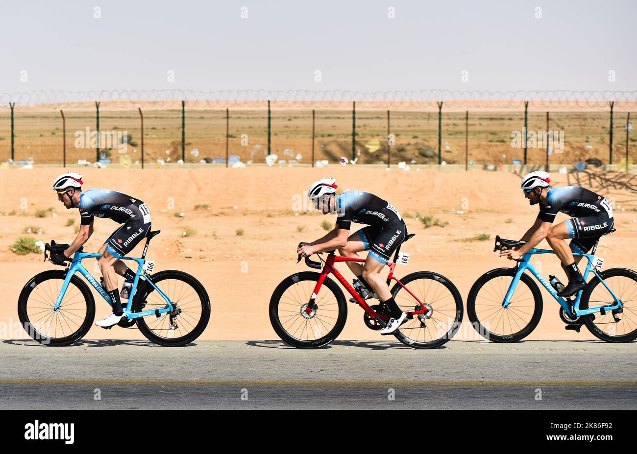 Ribble Weldtite's Jack Rees, Steve Lampier and Jacob Tipper Stock Photo ...