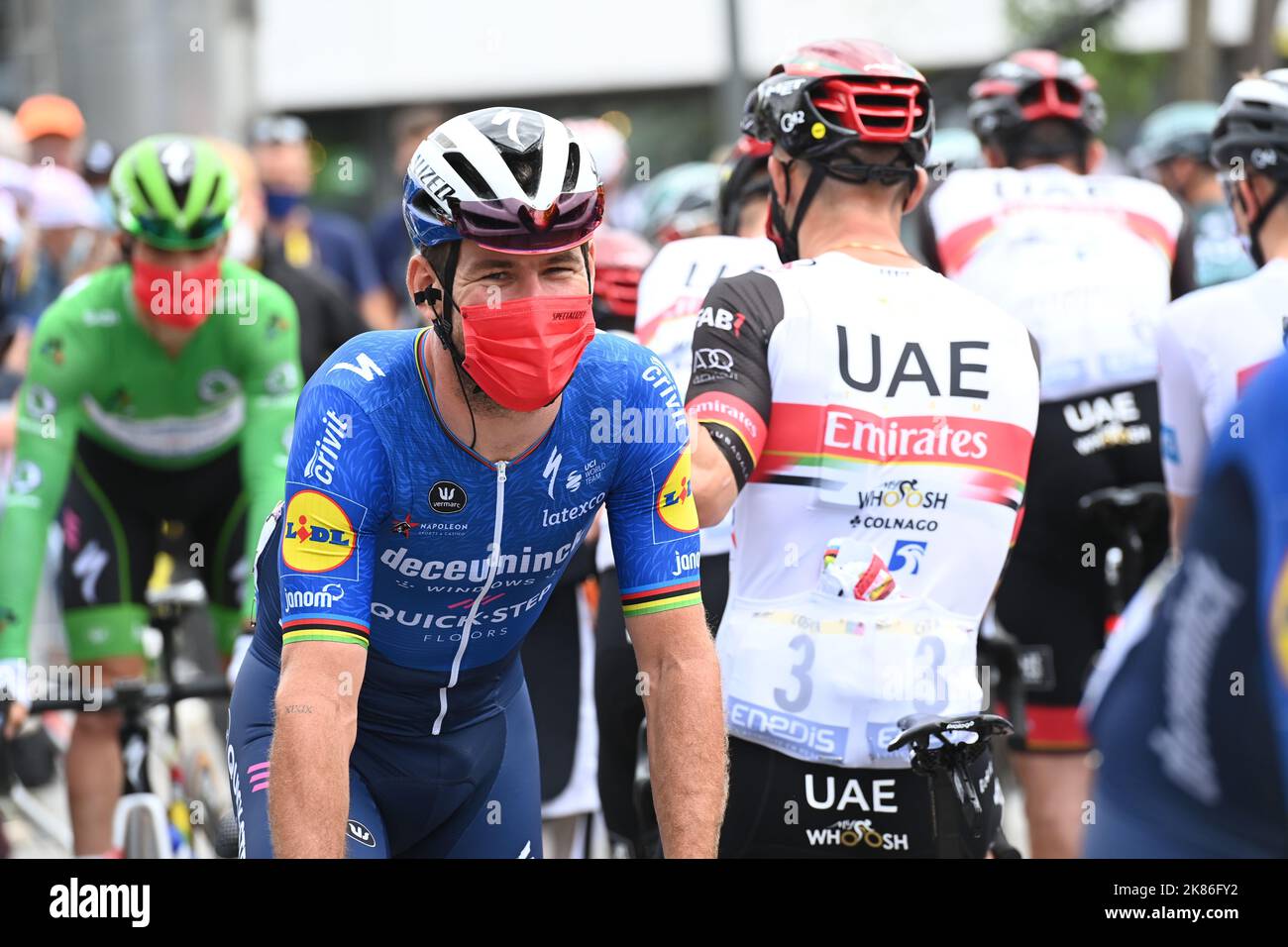 Tour de France 2021 Stage 3 , Lorient to Pontivy. Great Britain's Mark ...