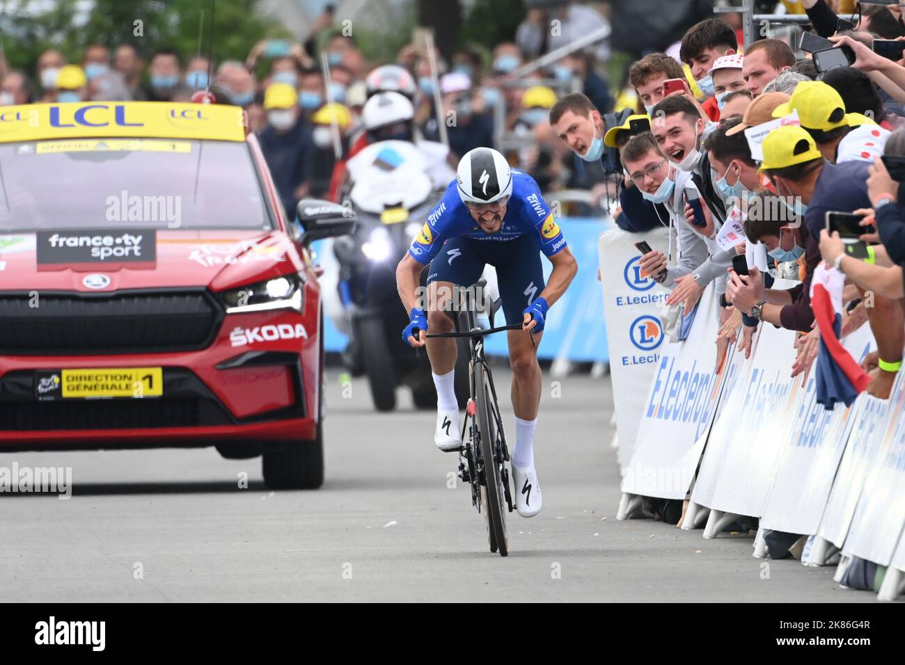 Tour de France 2021, Stage 5, Individual Time Trial from Change to ...