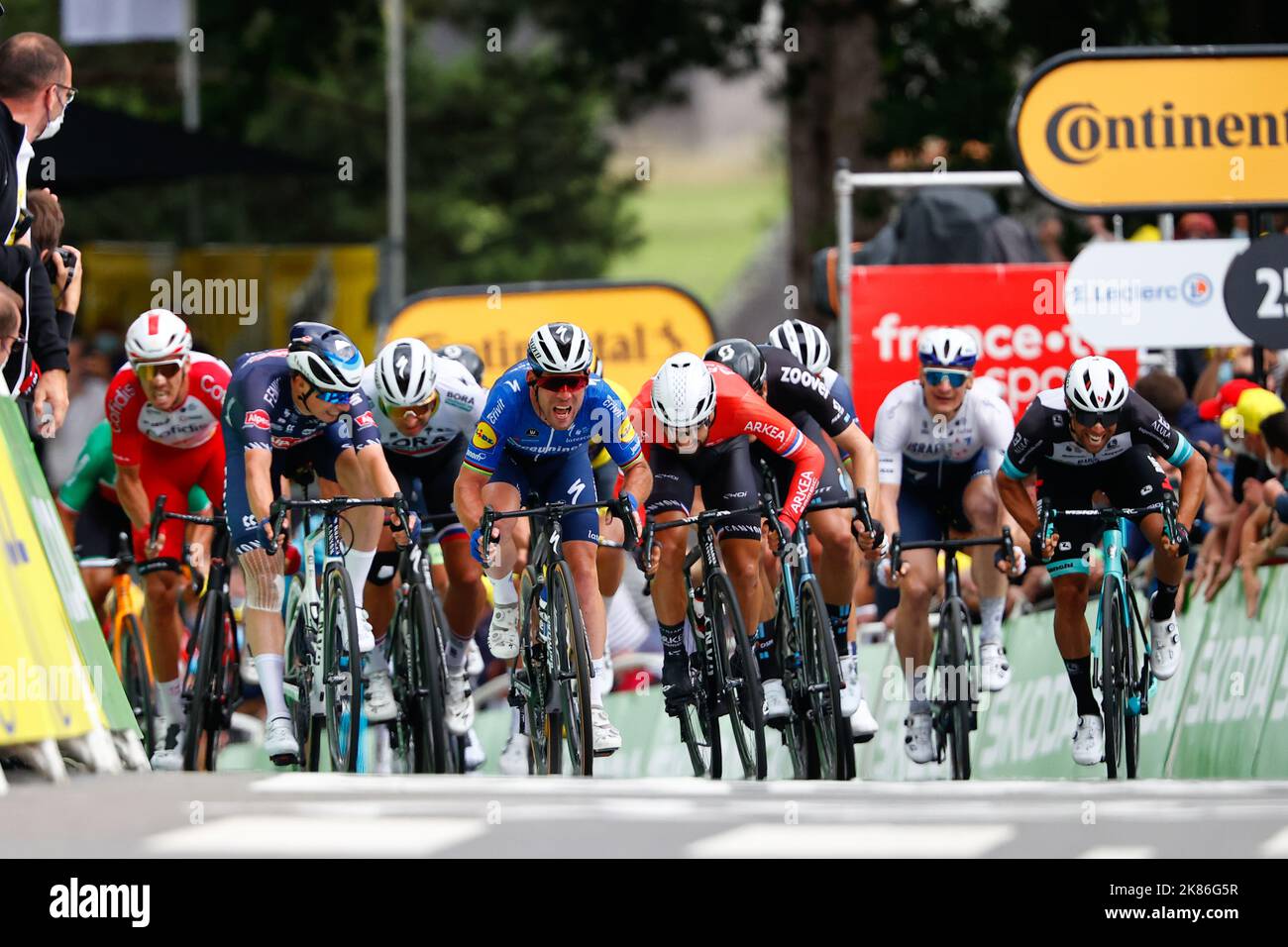 Tour de France 2021, Stage 4, Redon to Fougeres. Great Britain's Mark ...