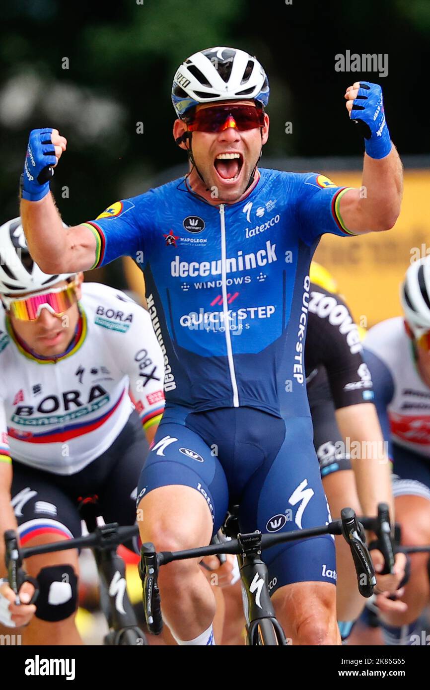 Tour de France 2021, Stage 4, Redon to Fougeres. Great Britain's Mark ...