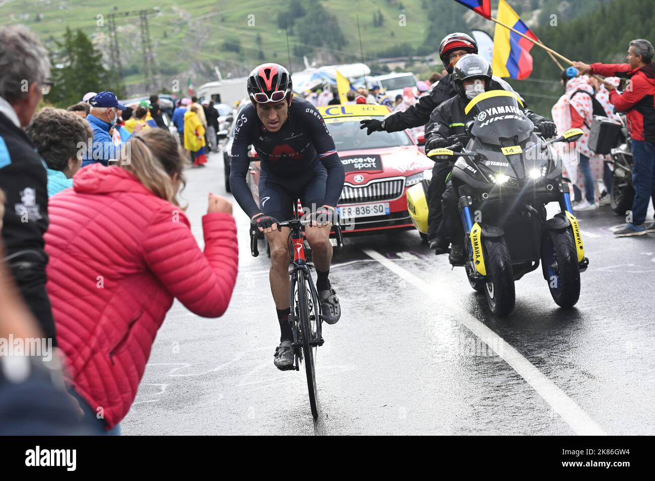 THOMAS Geraint (GBR) of INEOS GRENADIERS on the final climb during ...
