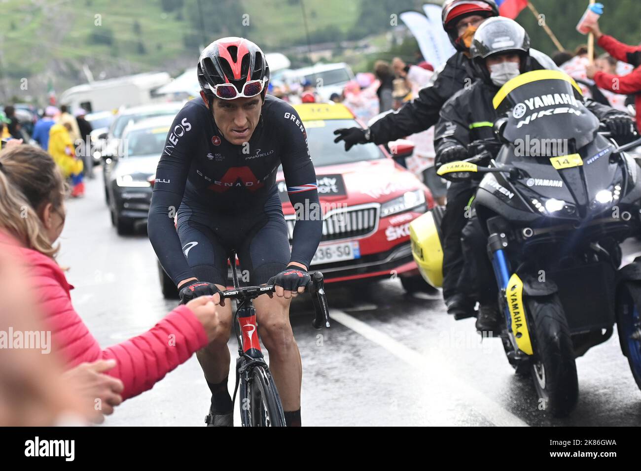 THOMAS Geraint (GBR) of INEOS GRENADIERS on the final climb during ...
