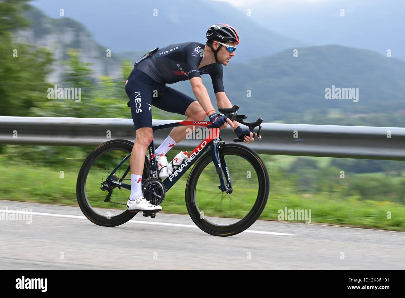 Luke Rowe of (GBR) INEOS GRENADIERS stage 10 of the Tour de France on ...