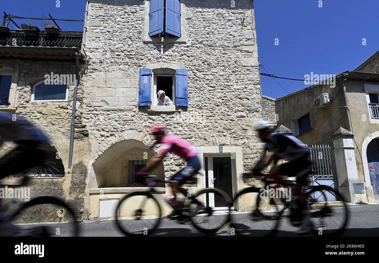 The peloton ride through sleepy French villages during stage 13 of the ...