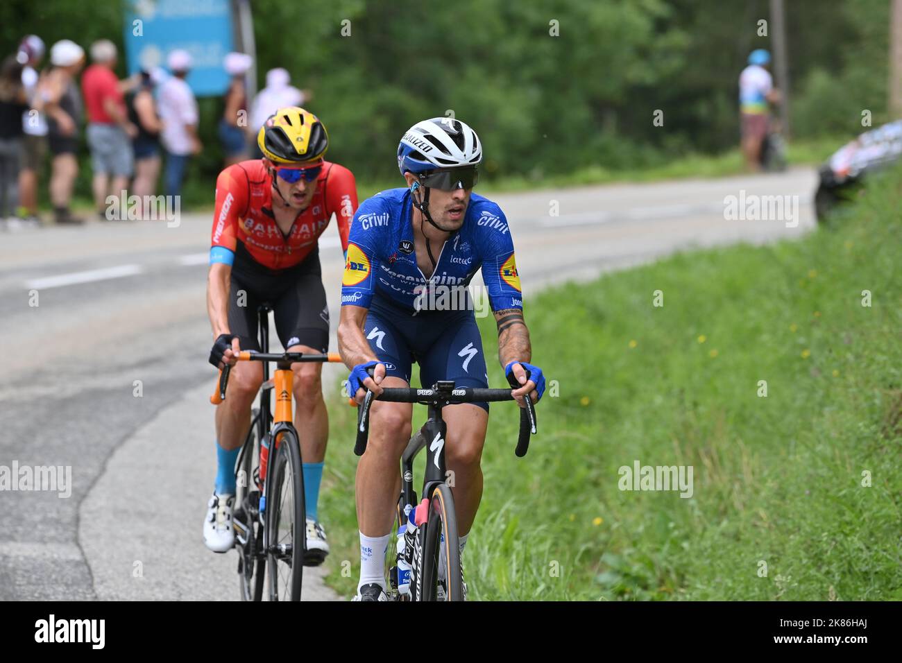 CATTANEO Mattia (ITA) of DECEUNINCK - QUICK - STEP and POELS Wouter ...