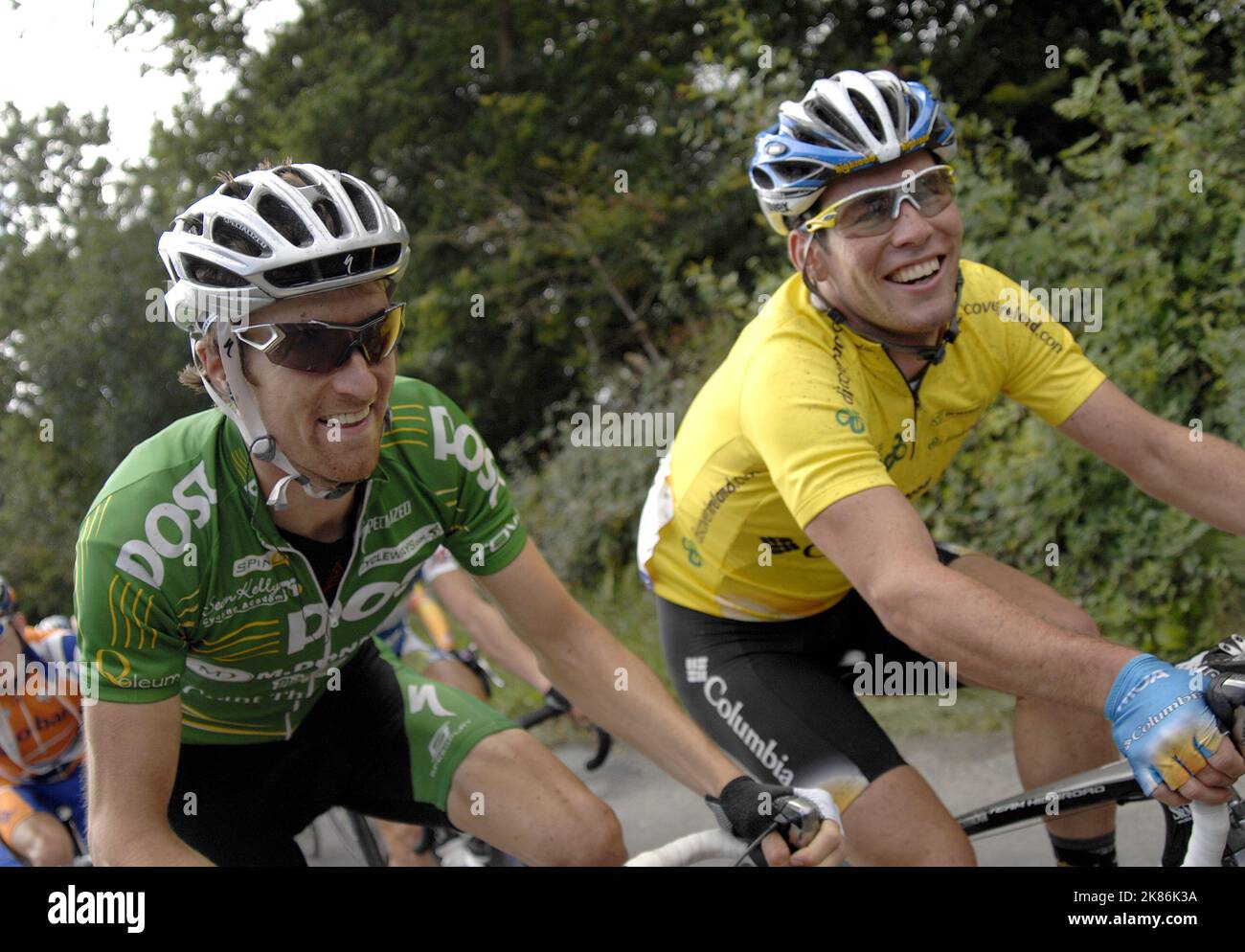 L-R: Daniel Lloyd and Mark Cavendish Stock Photo - Alamy
