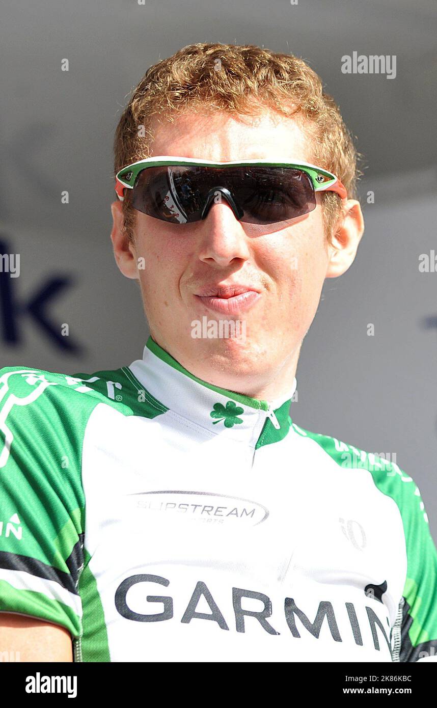 Team Garmin's Daniel Martin before Stage Four of the Tour of Britain ...
