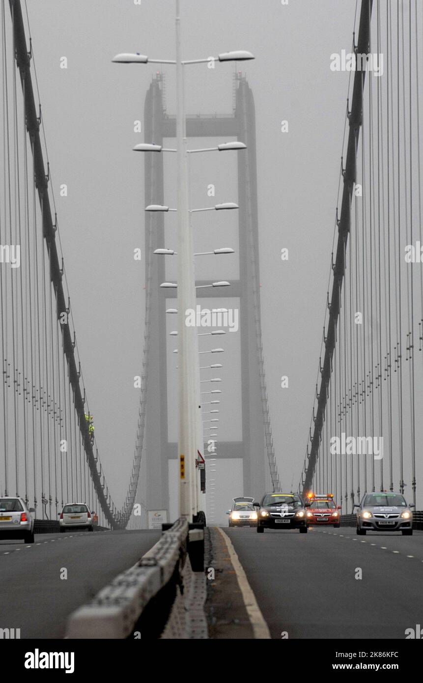 General view of the Humber Bridge Stock Photo - Alamy