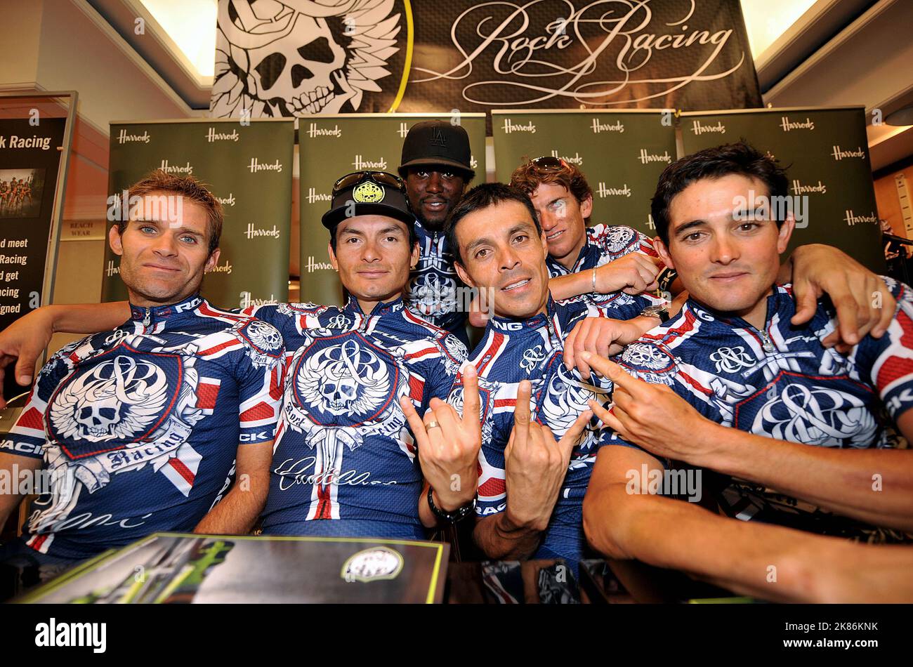 Members of the Rock Racing Team. Tyler Hamilton, Oscar Sevilla, Victor ...