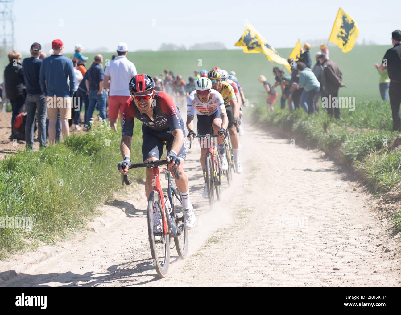 Paris Roubaix 2022, From Compiegne to Roubaix Velodrome. Luke Rowe for ...
