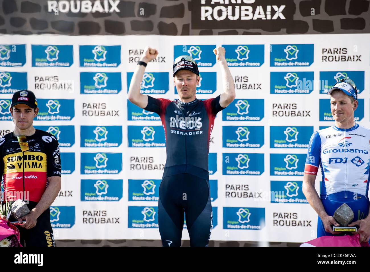 Paris roubaix wout van aert hi-res stock photography and images - Alamy